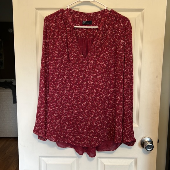 GAP | Tops | Gap Womens Tunic Blouse Long Sleeves Size Womans Small ...